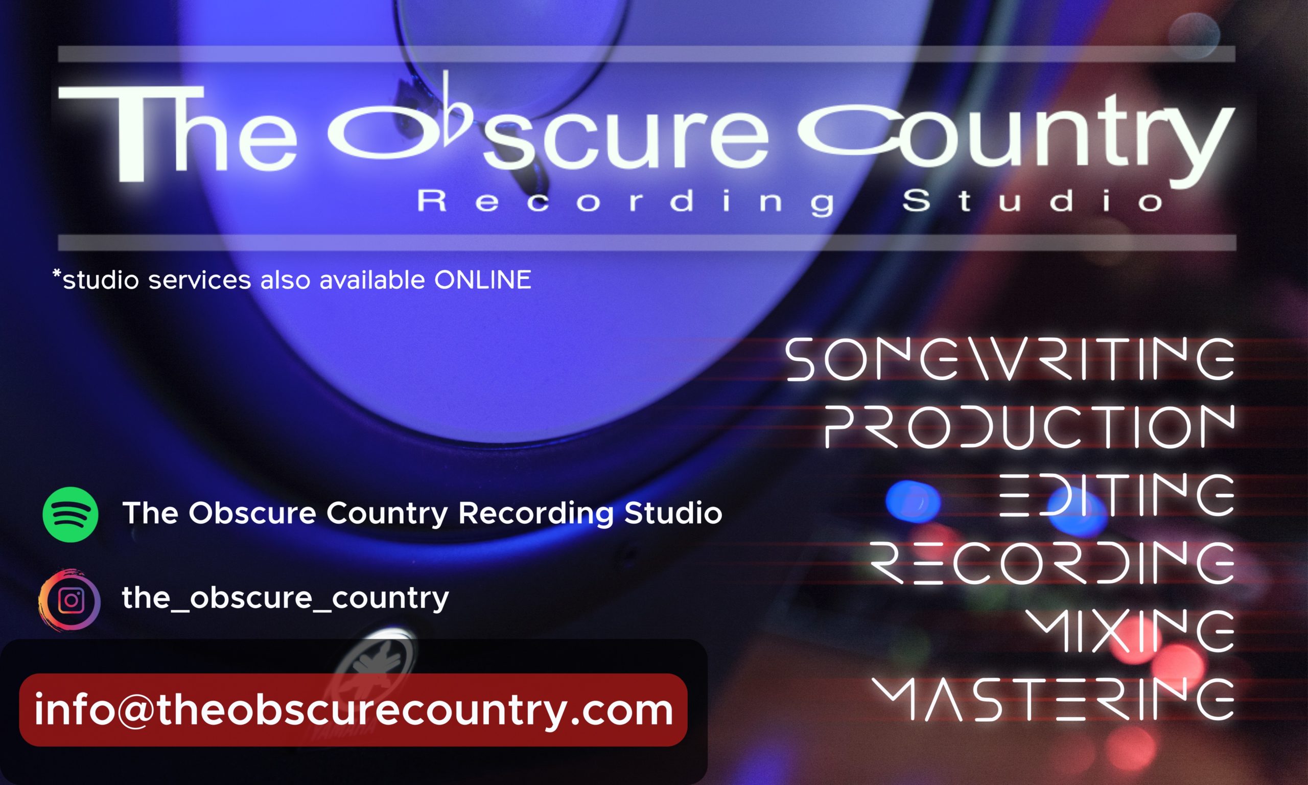 THE OBSCURE COUNTRY Recording Studio